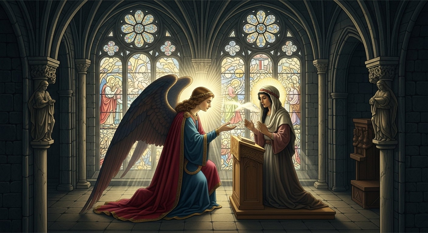 Angel Gabriel And Mary Lego