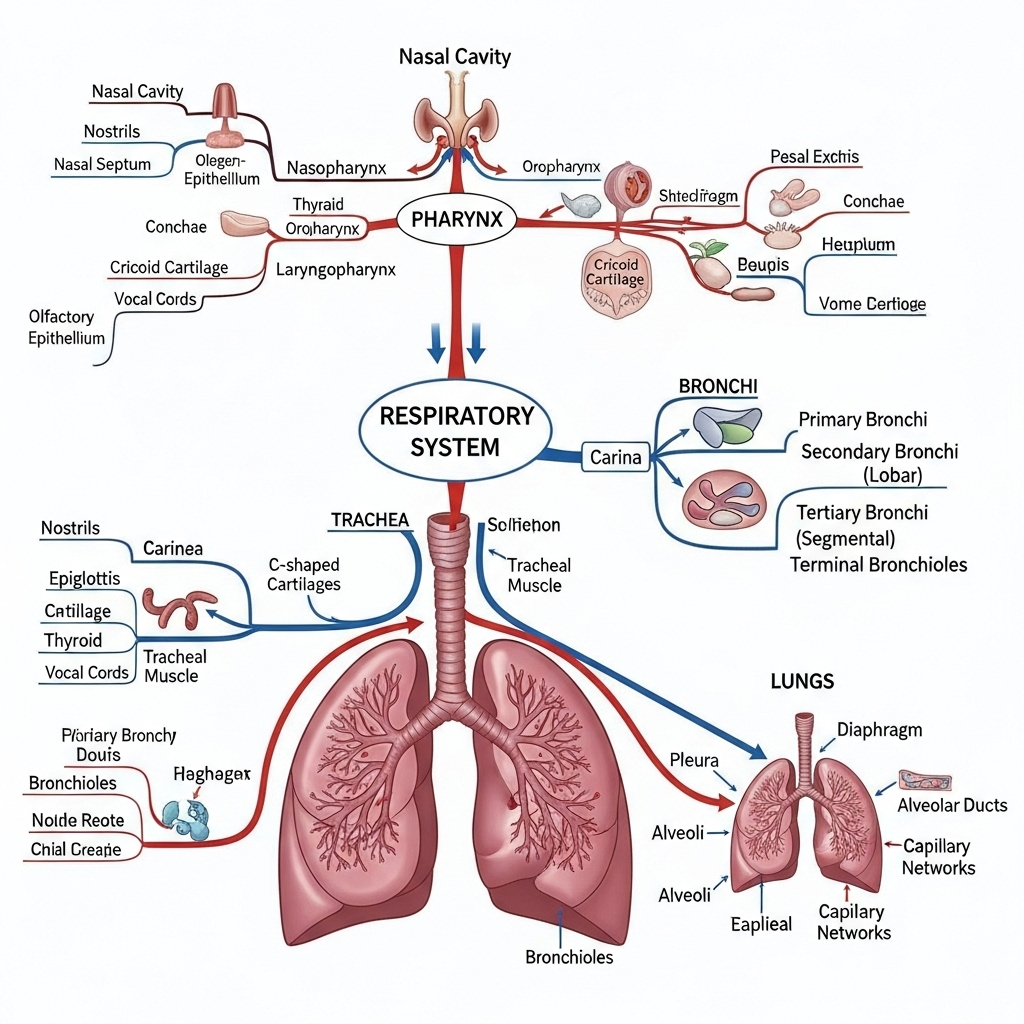 Respiratory System Concept Map Anatomy And Physiology The
