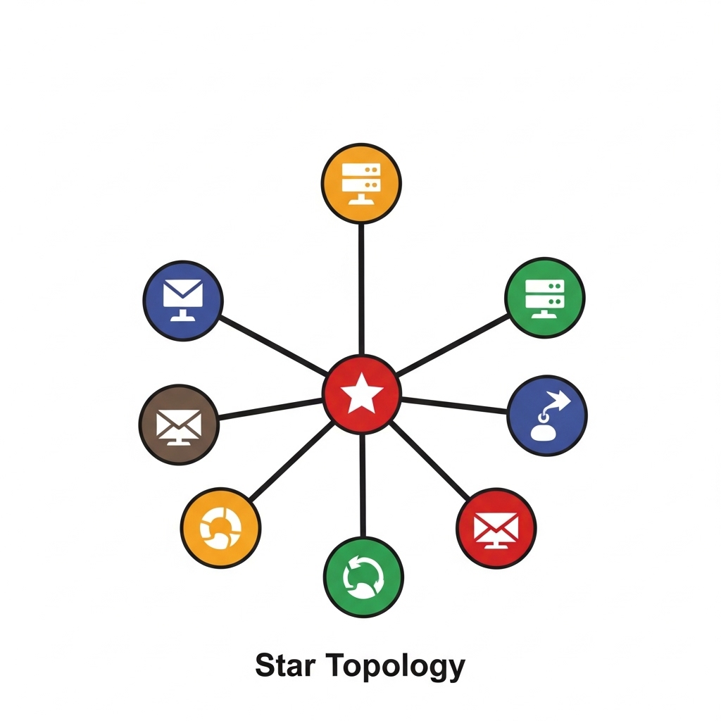 Star Topology Diagram Easy