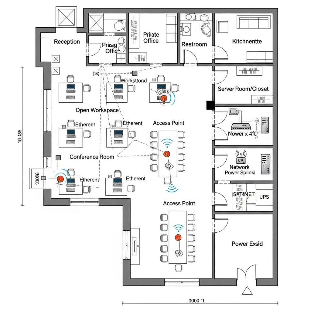 Floor Plan Layout Template Lovely Network Layout Floor