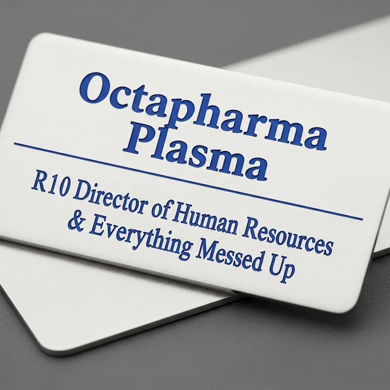 Octapharma Plasma R10 Director of HR Name Tag | AI Art Generator | Easy ...