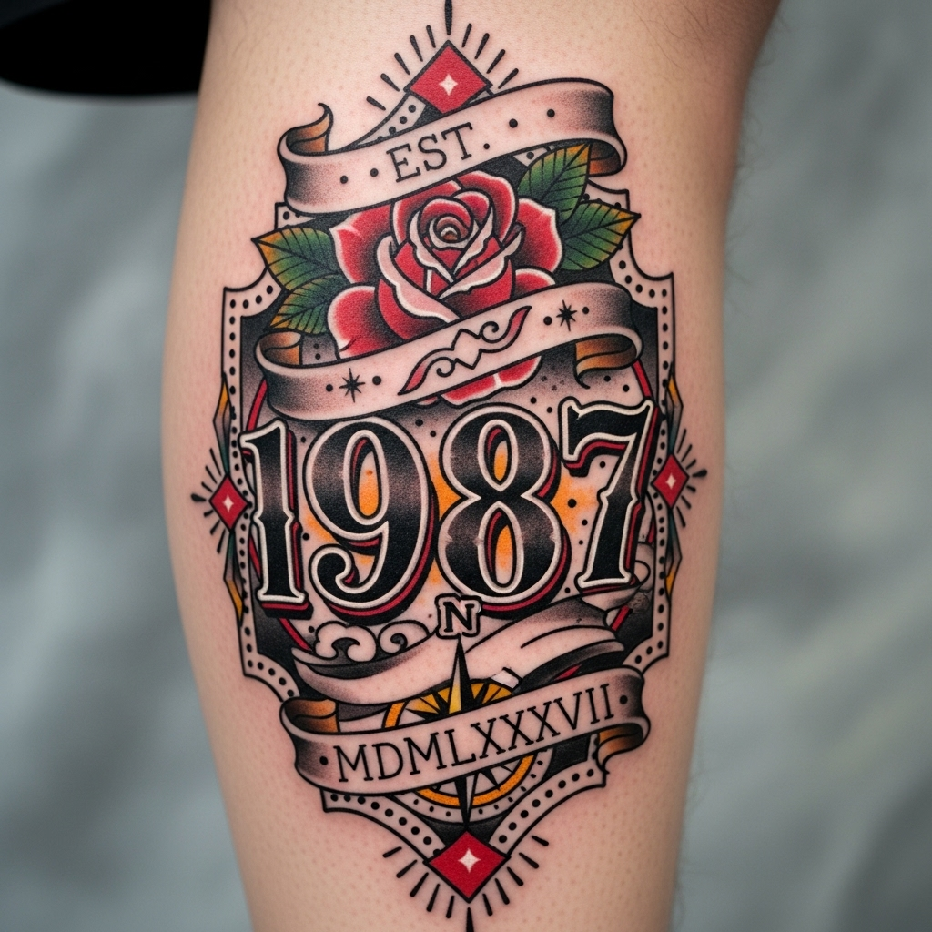 Traditional Tattoo Numbers - Infoupdate.org