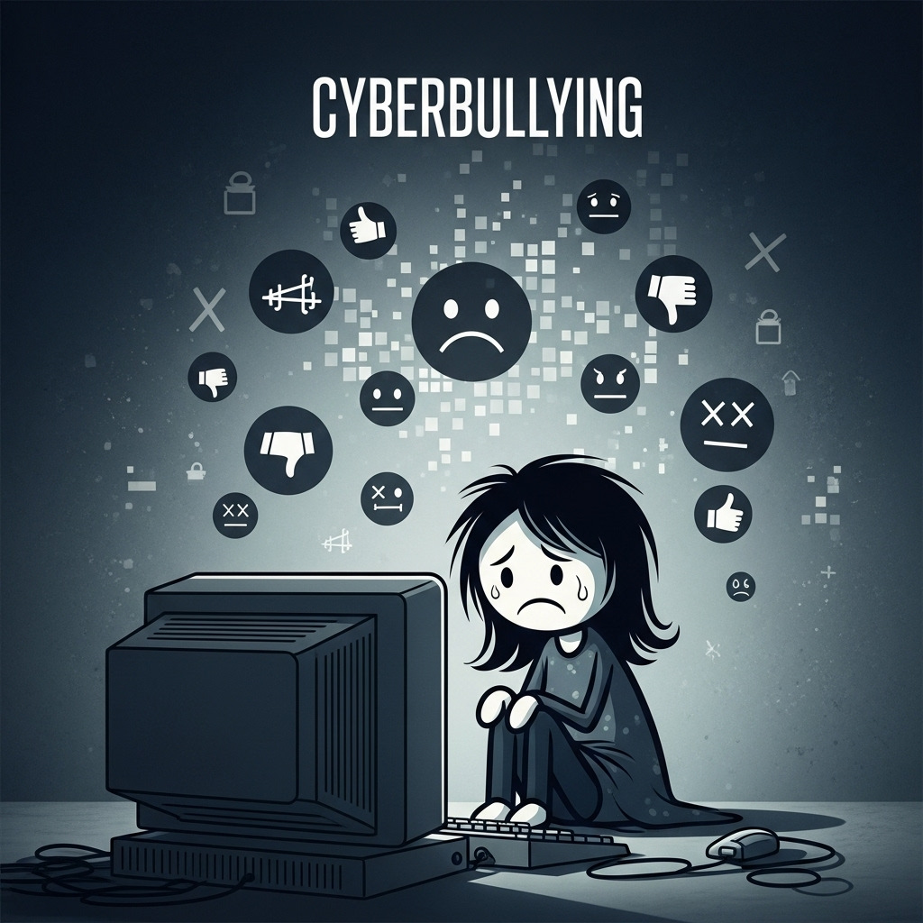 Cartoon Editorial Sobre Cyberbullying