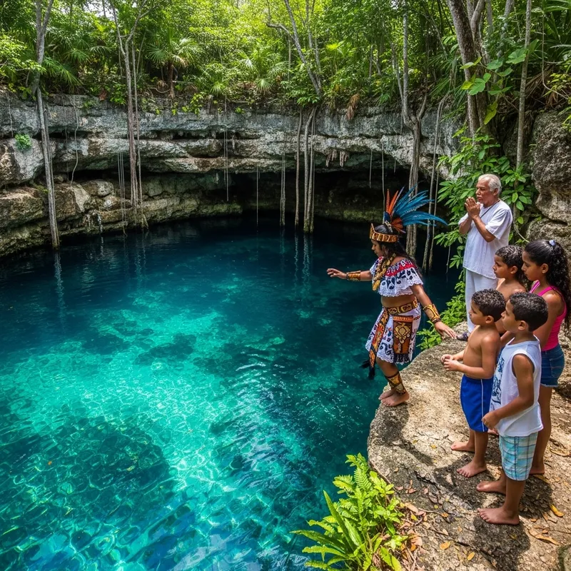 Mayan Cenote Surrounded by Beauty | Yucatán Peninsula Image | AI Art ...