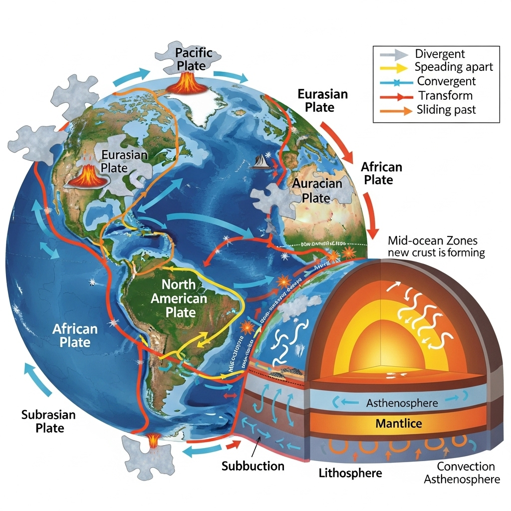 Plate Tectonics Diagram A Photo On Flickriver