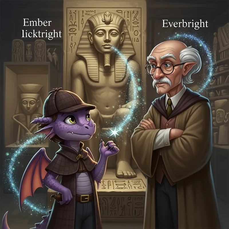 Ember the Detective Dragon & Professor Everbright Explore Ancient Egypt ...