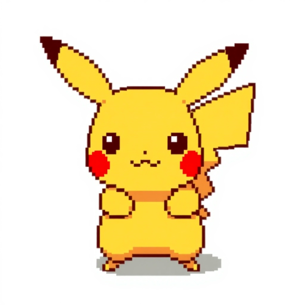 Huge 2d Pixel Art Pikatchu Minecraft Project Pikachu Pixel Art