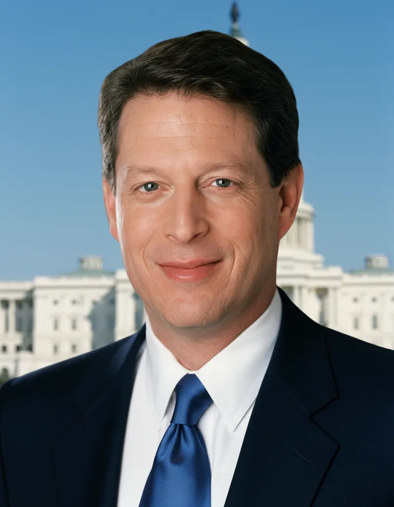 Official Portrait of Al Gore at the Capitol | AI Art Generator | Easy ...
