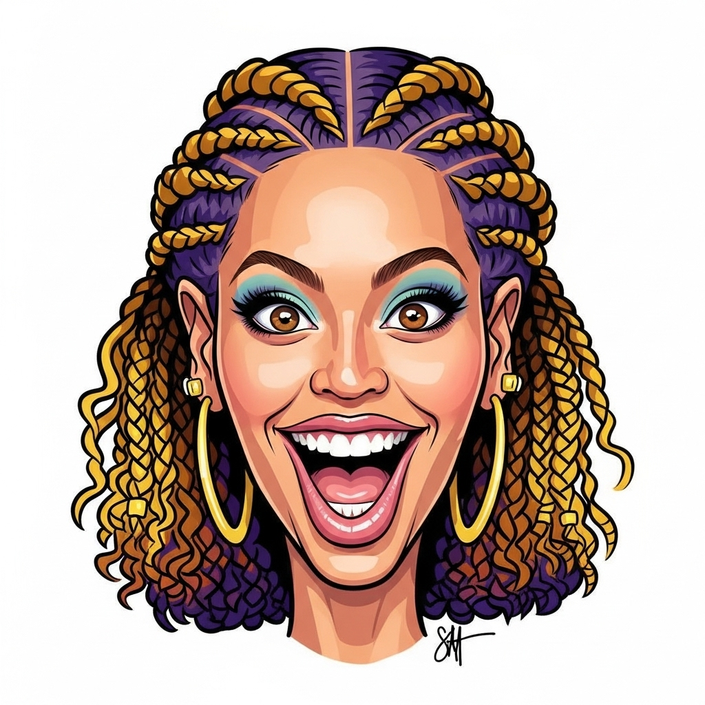 Oprah Cartoon Tekening