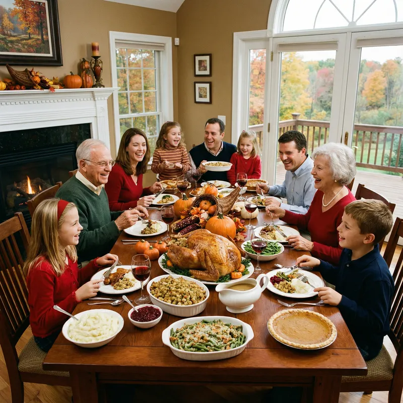 Festive Thanksgiving Image for Celebration | AI Art Generator | Easy ...