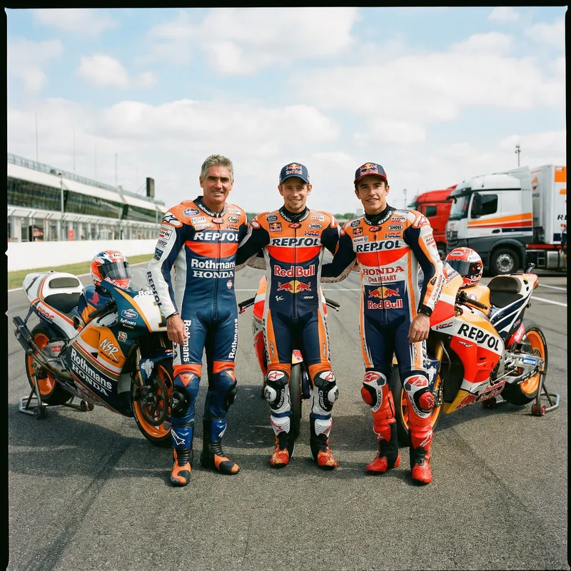 Legends in Repsol Honda Suits: Doohan, Stoner, Marquez | AI Art ...