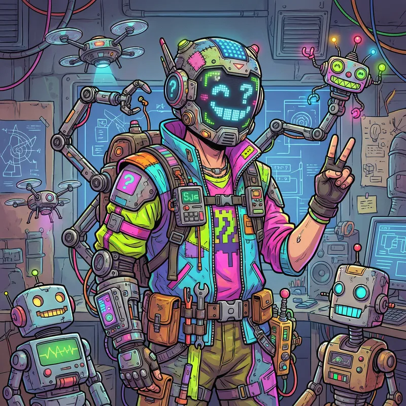 Unique Cyberpunk Character Design | AI Art Generator | Easy-Peasy.AI