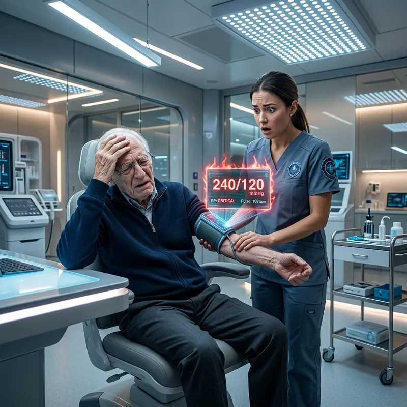 Futuristic Medical Consultation with Elderly Patient | AI Art Generator ...