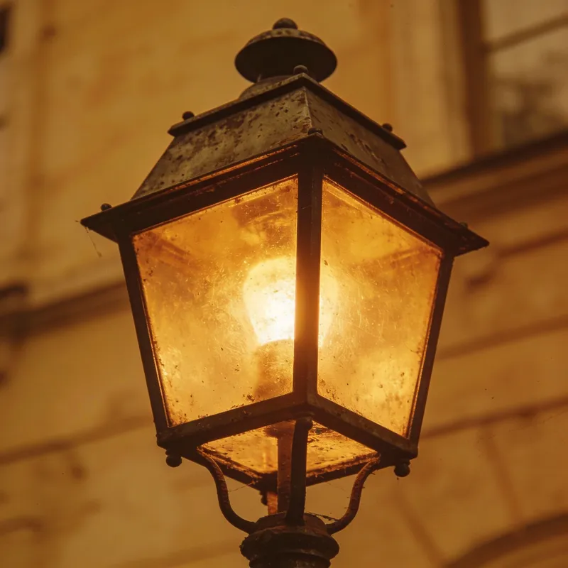 Antique Square Street Lamp – Soft Glow Lighting | AI Art Generator ...