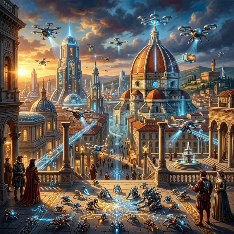 Revolutionary Technology & Renaissance Art Fusion | AI Art Generator ...