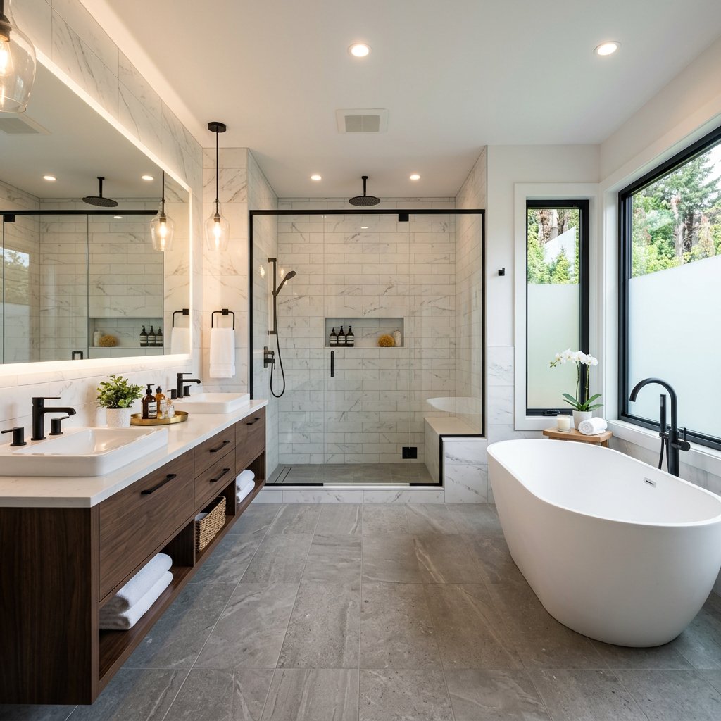 Diseño AI para Baño en Suite | Remodele su Baño en Suite | Easy-Peasy.AI
